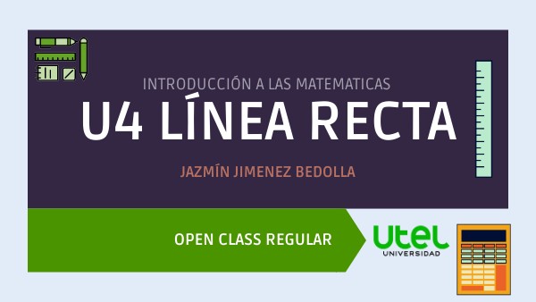 U4-LA LINEA RECTA