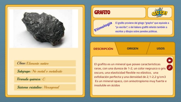 FICHA MINERAL (grafito) | Genially