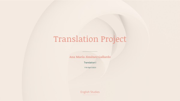 Translation project | Genially