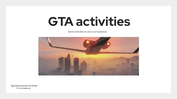 GTA activities