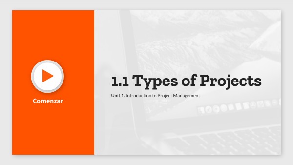 1.1 Types of Projects | Genially