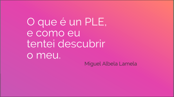 Reflexión PLE | Genially