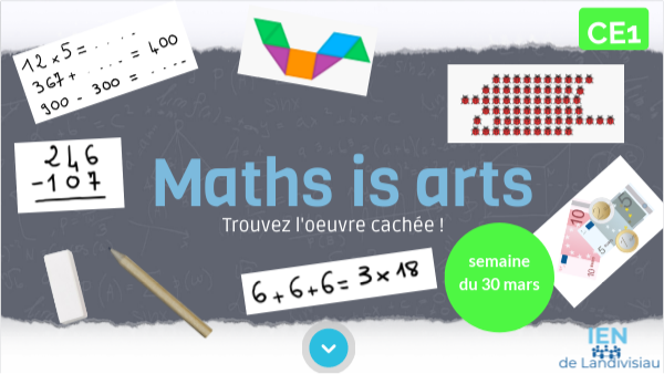Maths is arts ce1 semaine du 30 mars | Genially