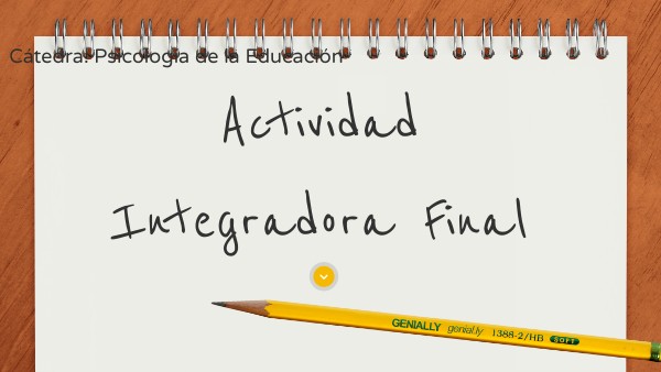 Actividad Integradora Final | Genially