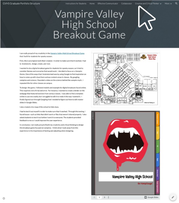 Sample Portfolio Entry | Genially