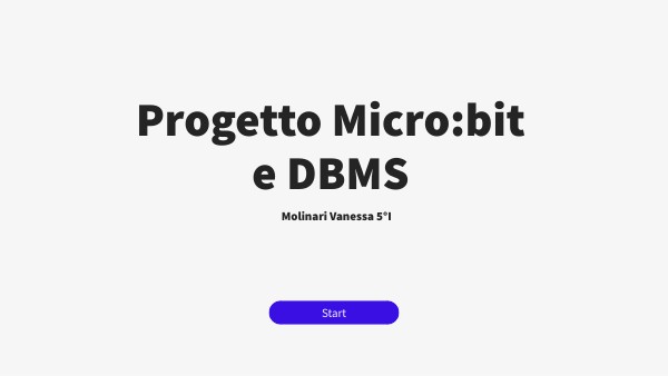 Progetto microbit e DBMS