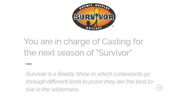 Survivor | Genially