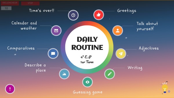 DAILY ROUTINE 4TH - 2nd Term