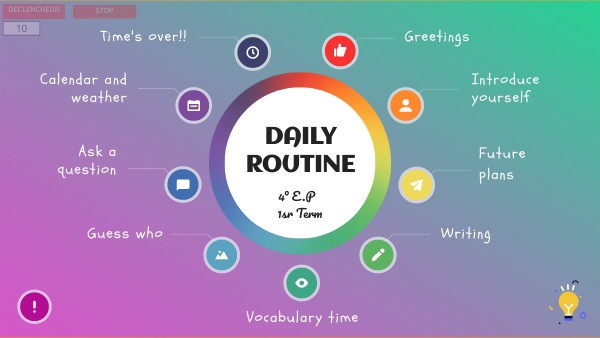 DAILY ROUTINE 5TH - 1st Term | Genially