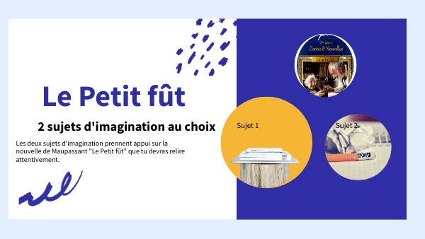 Le Petit fût - Rédactions | Genially