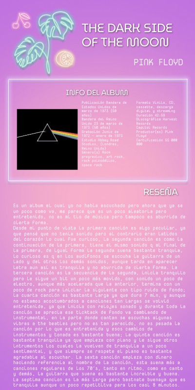Reseña Pink Flyod - Angelica | Genially