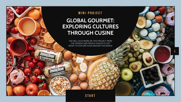 Miniproject Genially: Speaking GLOBAL GOURMAND | Genially