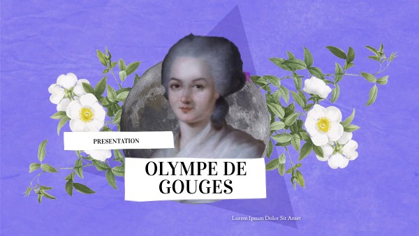 PRESENTATION olympe de gouges | Genially