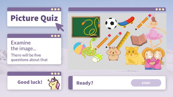 PICTURE QUIZ- Kids 1 | Genially