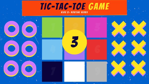 Kids 3- Places TIC-TAC-TOE GAME