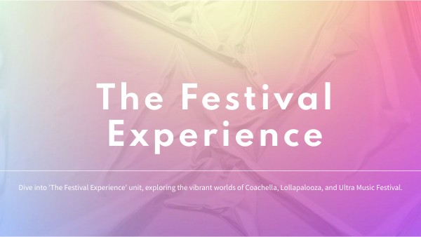 The Festival Experience | Genially