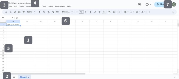 spreadsheet google interactive