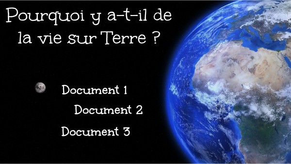 VIe sur Terre
