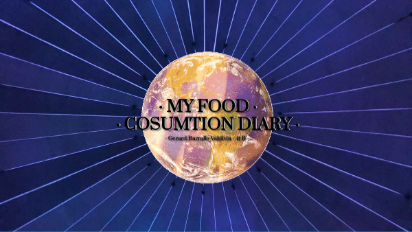 MY FOOD CONSUMPTION DIARY | Genially