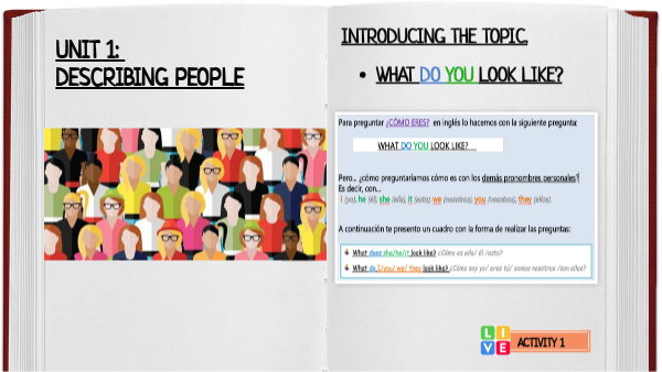 5º UNIT 1 DESCRIBE PEOPLE | Genially