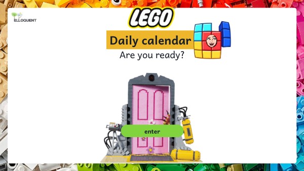 ELLoquent: LEGO daily calendar | Genially