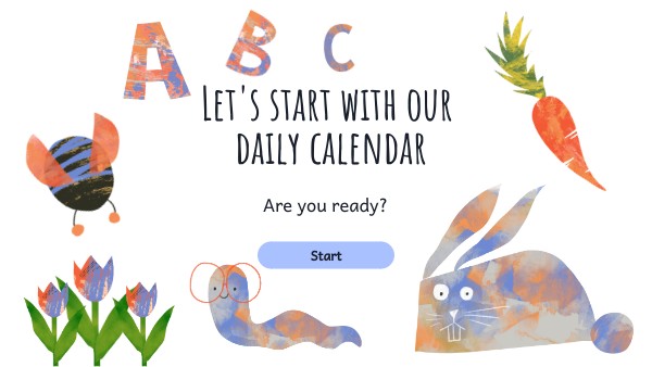 Daily Calendar Alice in Methodologyland | Genially