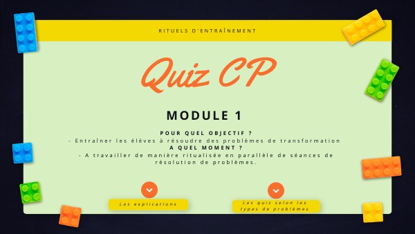 Quiz Rituels CP M1 Pb de transformation | Genially