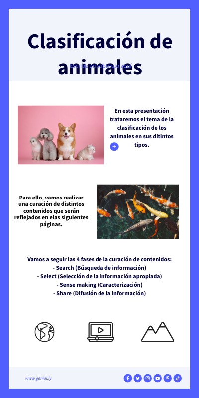 Clasificación de animales | Genially