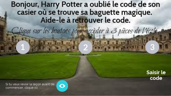 Escape game 6ème Harry | Genially