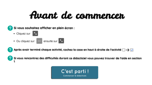 S1 - Introduction Séance | Genially