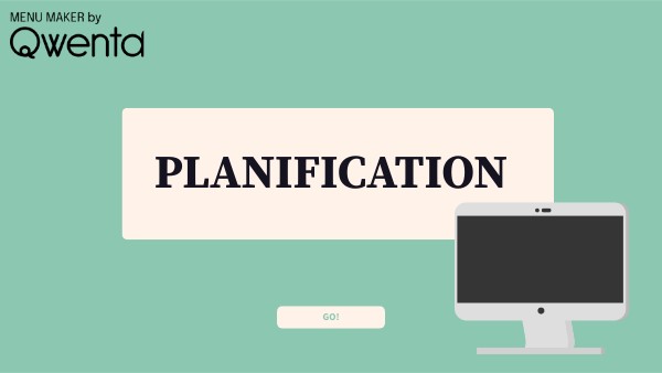 Planification | Genially