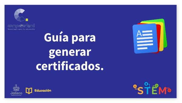 Generar certificados | Genially