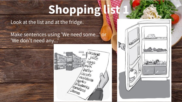 The shopping list