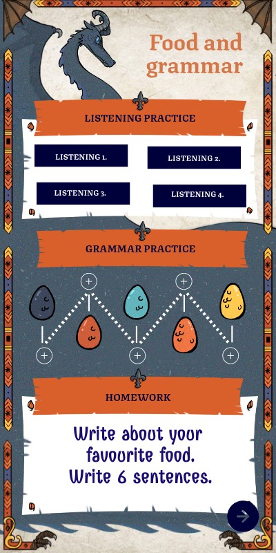 Listening and grammar practice | Genially