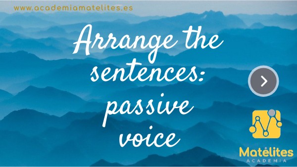 Passive voice activity | Genially