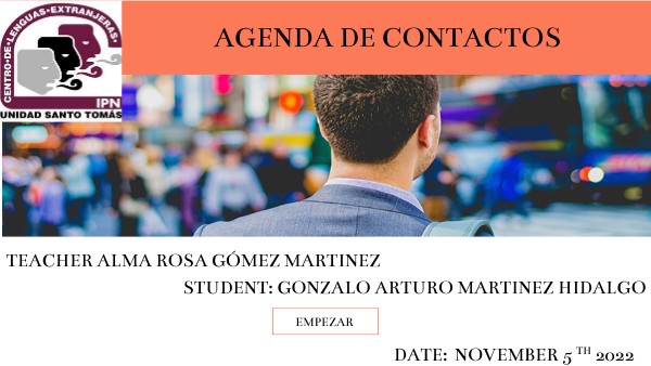 Contactos de Introductorio Cenlex | Genially