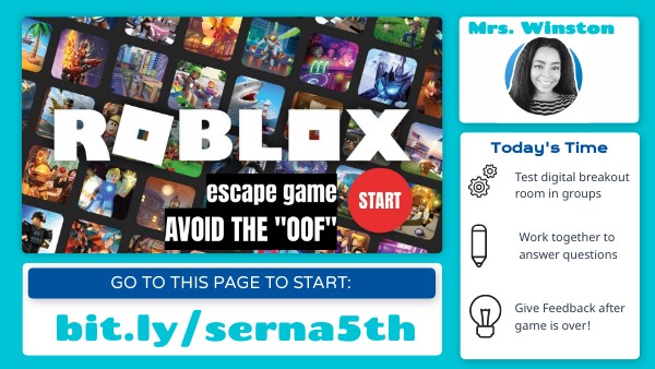 Serna Breakout 5th Grade - no content