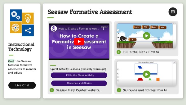 Seesaw Formative Assessment