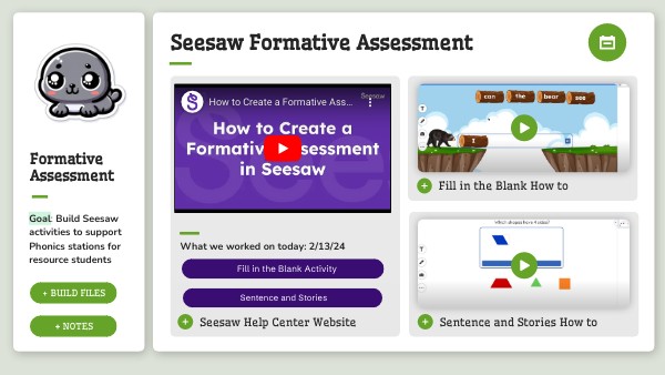 Rosalina Gs Copy- Seesaw Formative Assessment | Genially