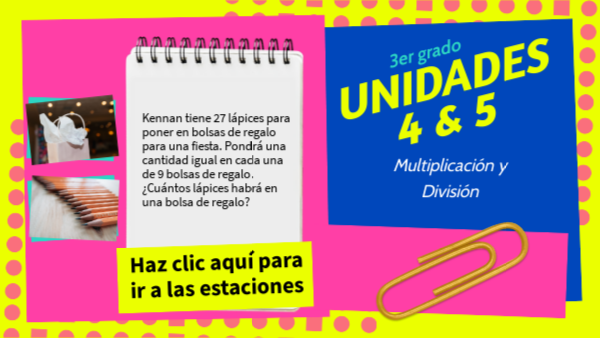 SPANISH Units 4 & 5 Multiplication & Division | Genially