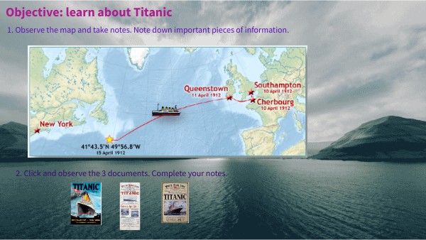 Learn about TITANIC 4eLCE | Genially