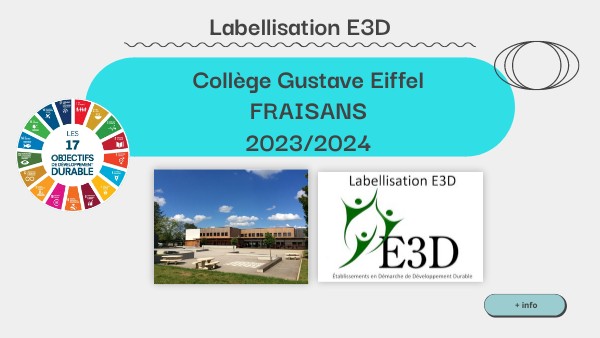 Labellisation E3D Fraisans 2324