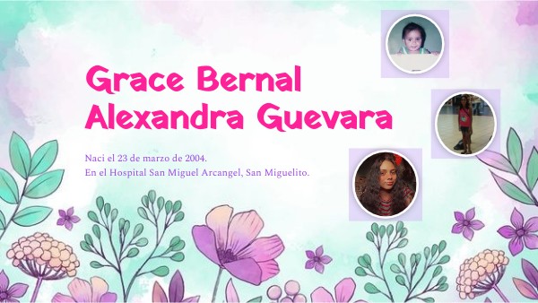 MI BIOGRAFÍA, GRACE