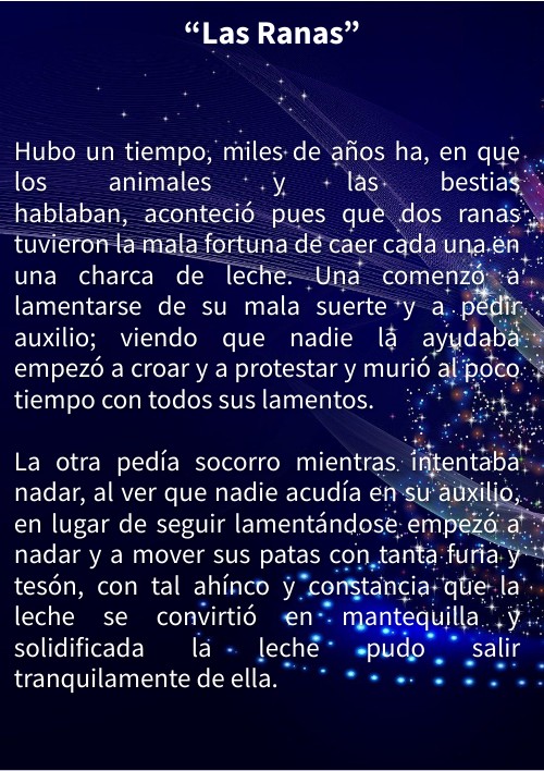 LECTURA 2 “Las Ranas" | Genially