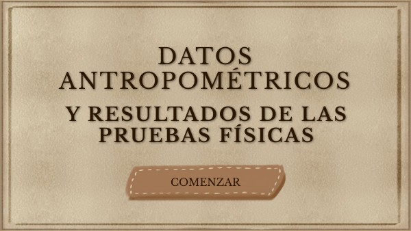 Presentación Datos antropométricos | Genially