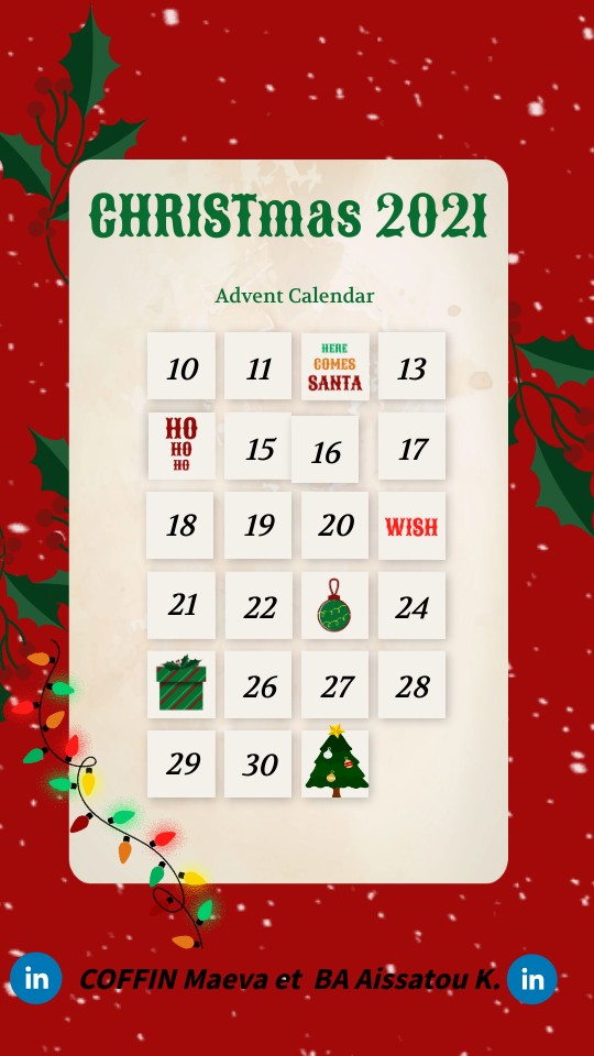 ADVENT CALENDAR POST | Genially