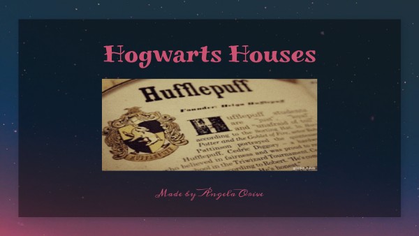 Hogwarts Houses | Genially