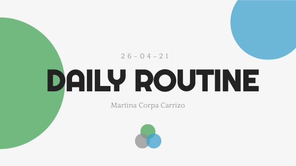 daily routine | Genially