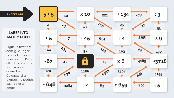 Laberinto matemático