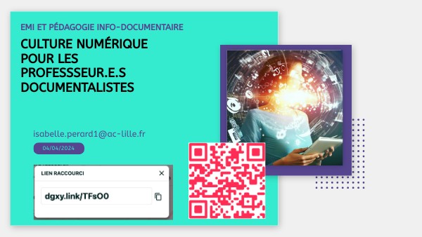 2024 CULTURE NUMÉRIQUE ET ÉDUCATION AUX MÉDIAS | Genially